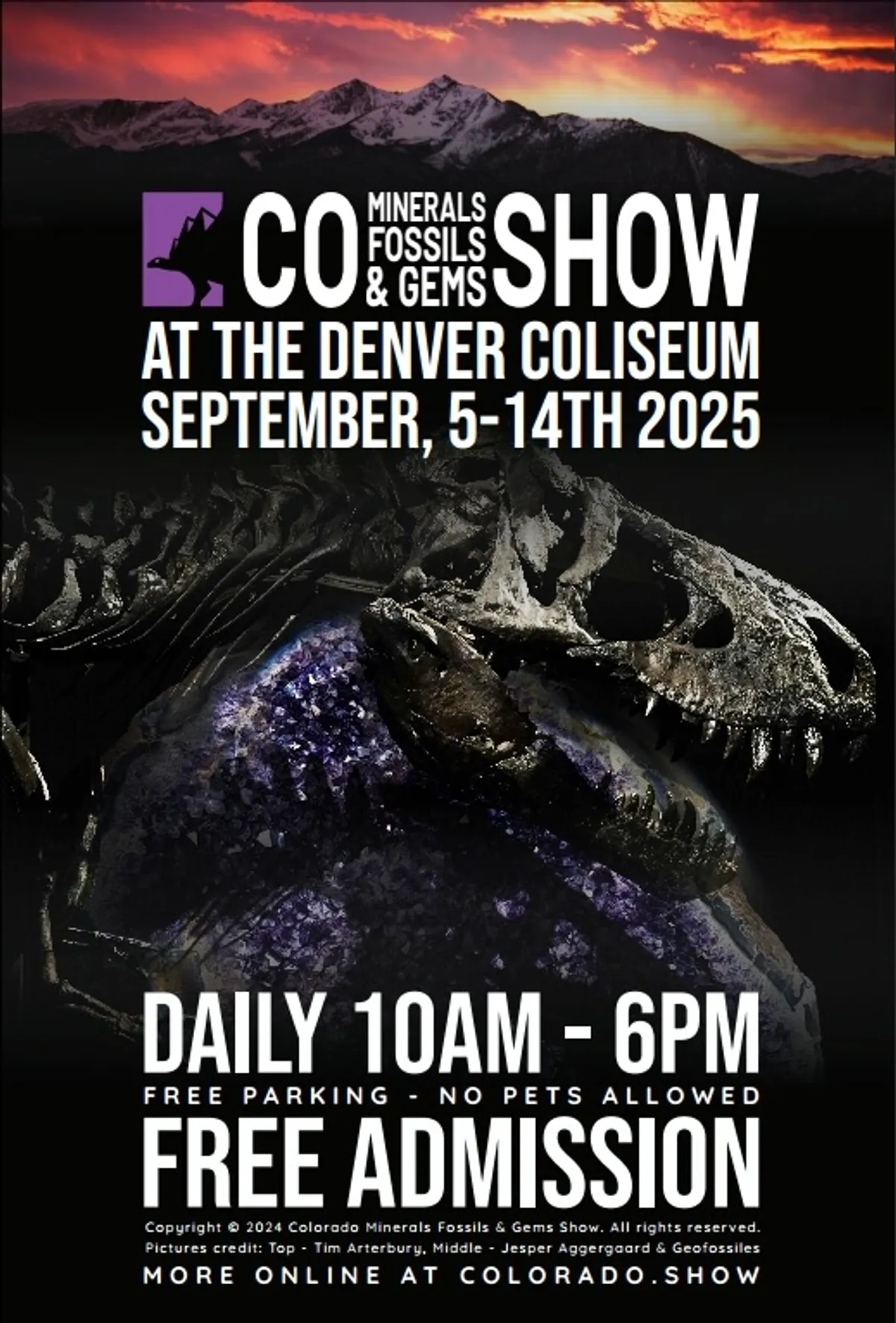 DENVER COLISEUM COLORADO MINERALS FOSSILS AND GEMS SHOW 2025