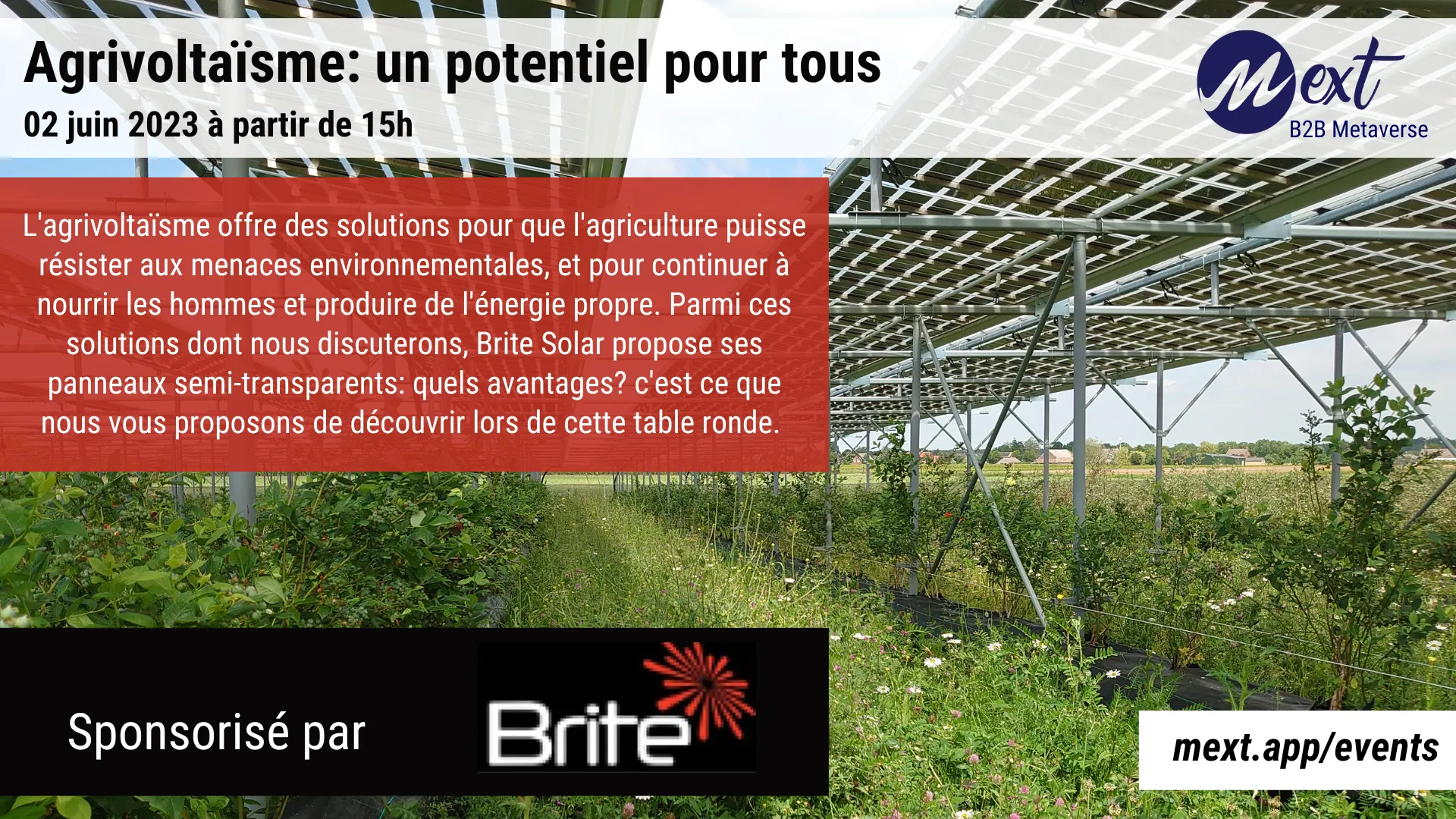 Agrivoltaism: a potential for all 2023