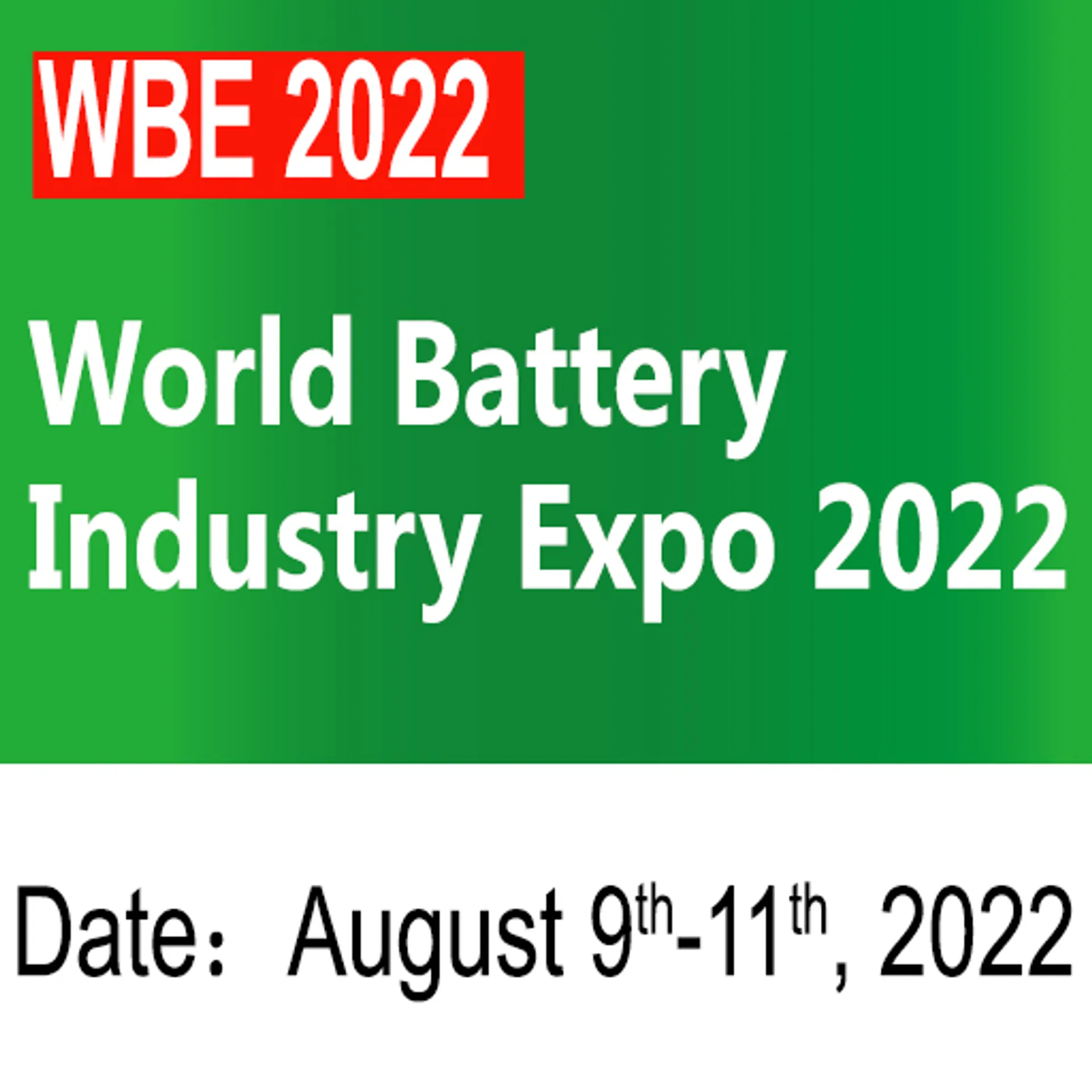 10th World Battery & Energy Storage Industry Expo (WBE ) 2025