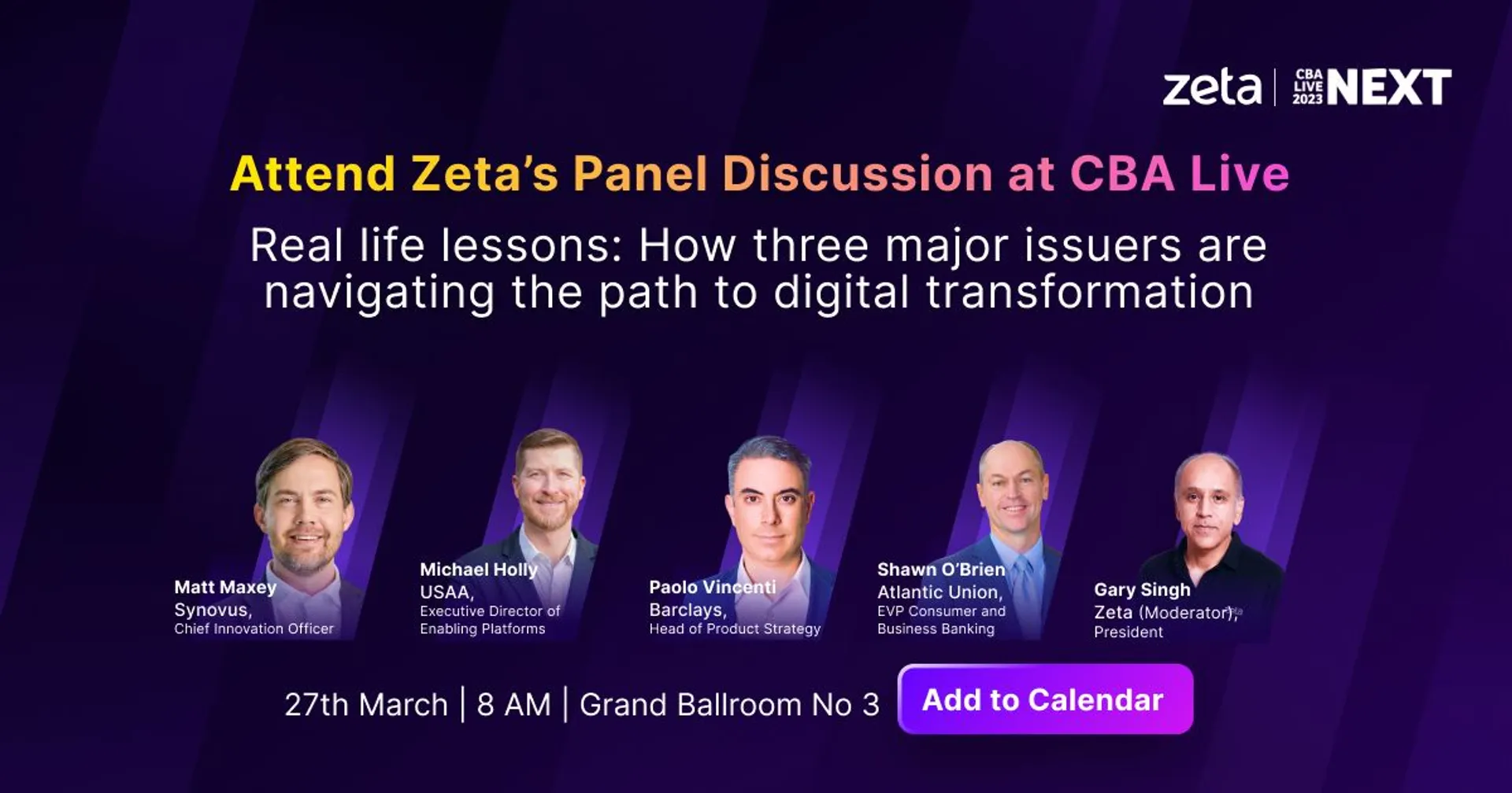 Zeta-CBA Live | Explore the Future of Banking & Card Processing 2025