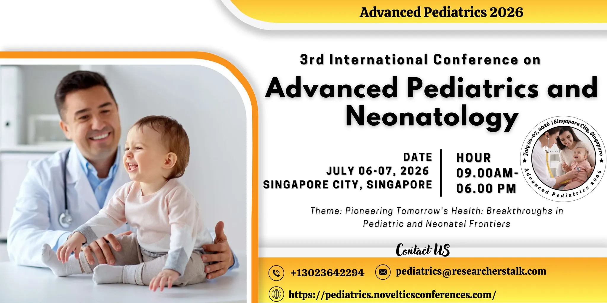 3rd International Conference on Advanced Pediatrics and Neonatology 2026