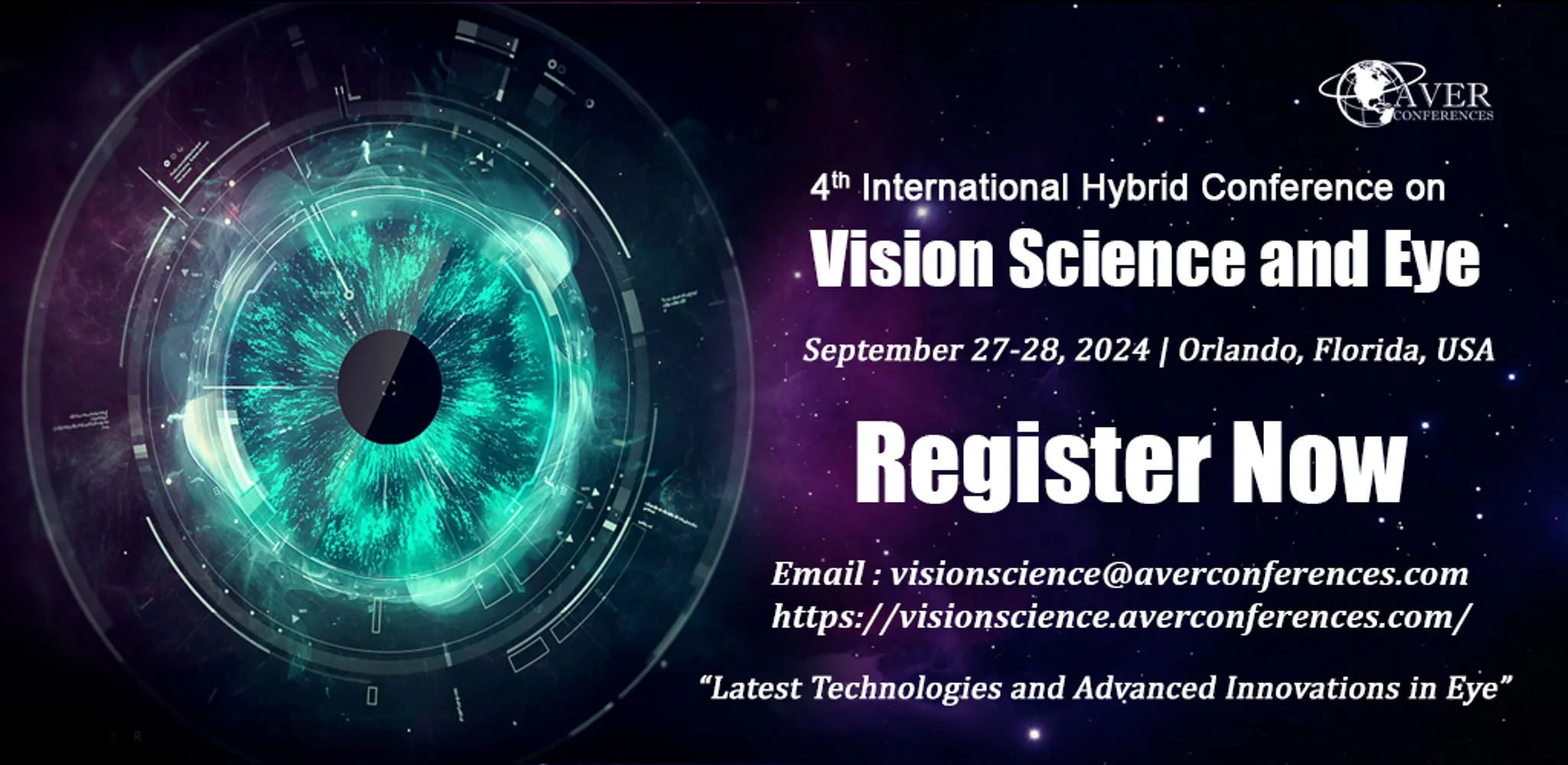 4th International Hybrid Conference on Vision Science & Eye 2024